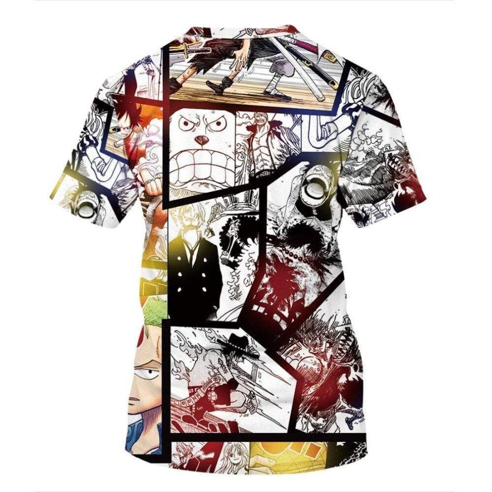 One Piece Mugiwara No Luffy Manga Style T Shirt | One Piece Clothing ...