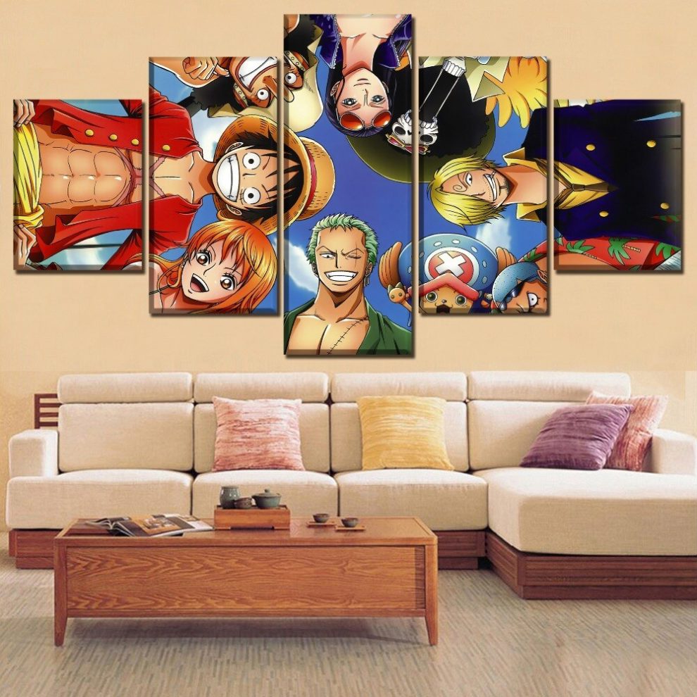 Five-Panel Let's Go! Canvas Print | One Piece Shop