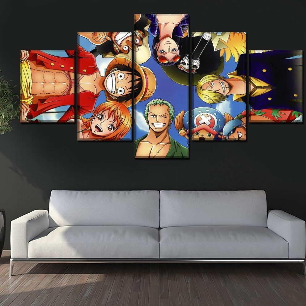 Five-Panel Let's Go! Canvas Print | One Piece Shop