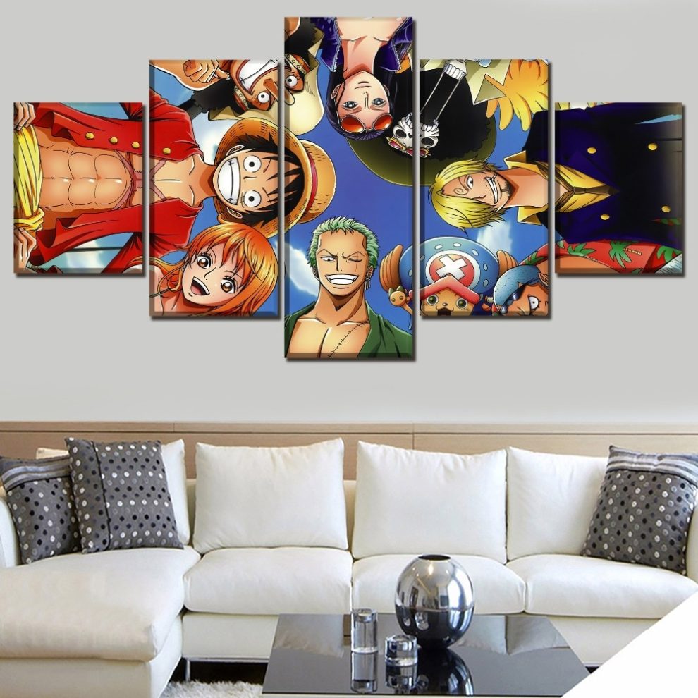 Five-Panel Let's Go! Canvas Print | One Piece Shop
