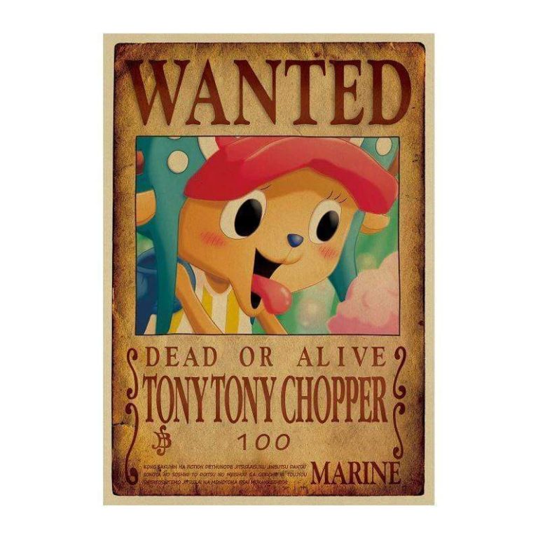 One Piece Wanted Poster: Tony Tony Chopper | One Piece Decoration